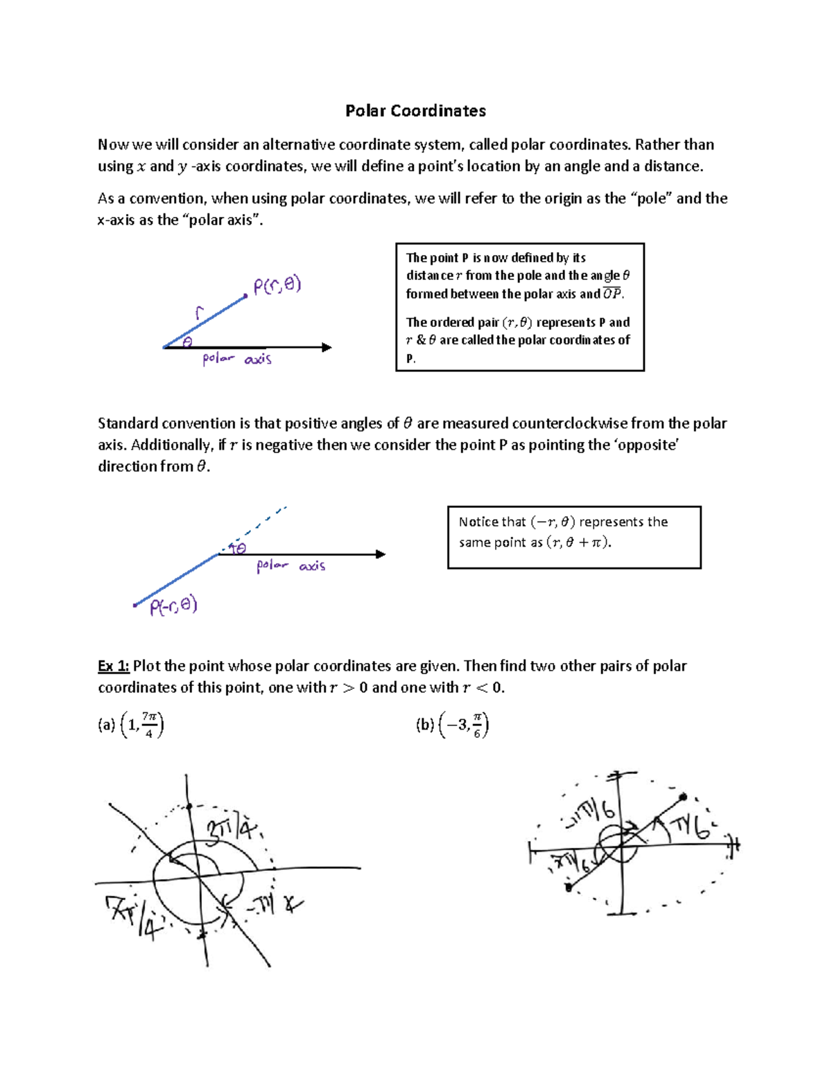 9.3 Polar Coordinates: Understanding the Polar System - Studocu