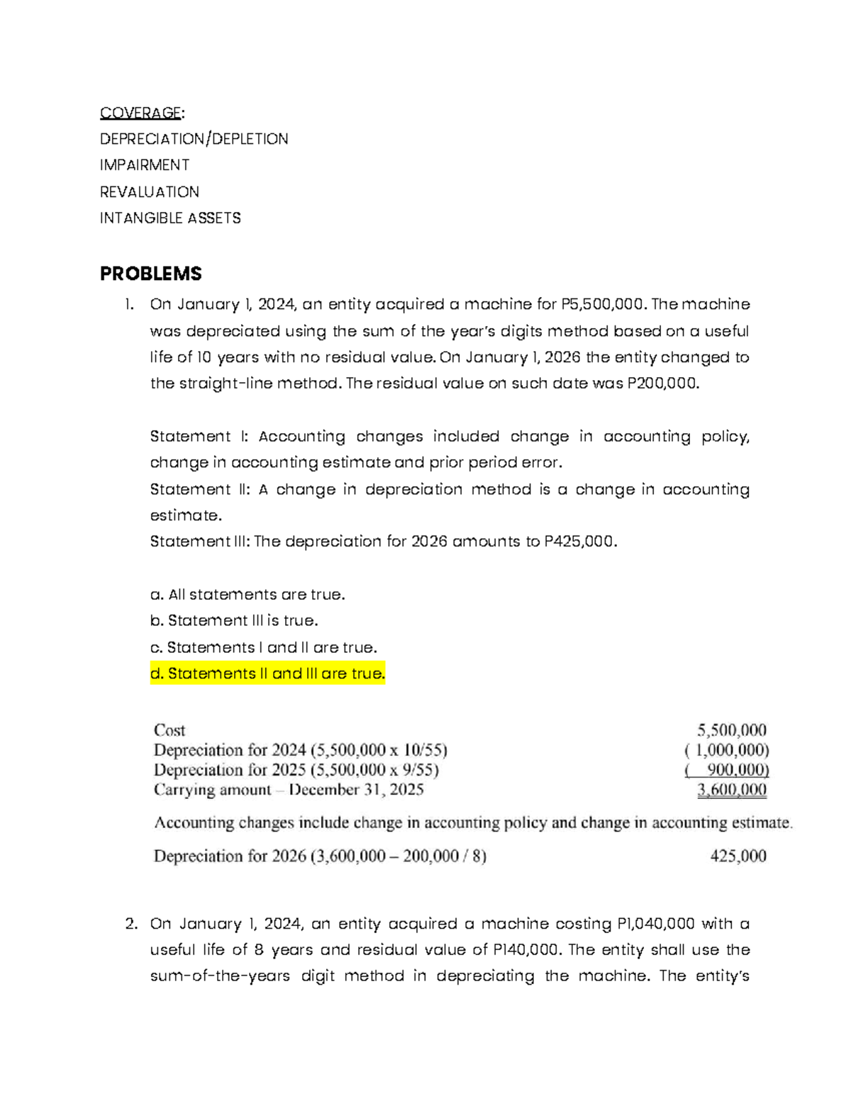 CPAR Compilation of NCA for FAR Midterm Quiz (MAY 2024 - OCT 2025) - Studocu