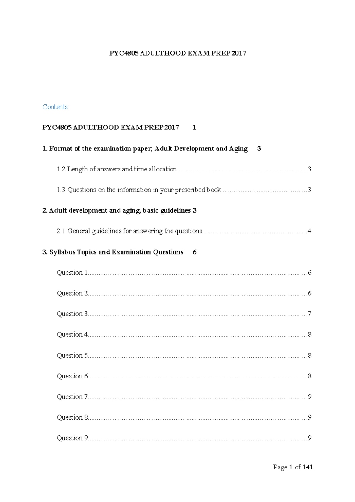 PYC4805 Oct/Nov 2024 - Developmental Psychology Exam Paper - Studocu