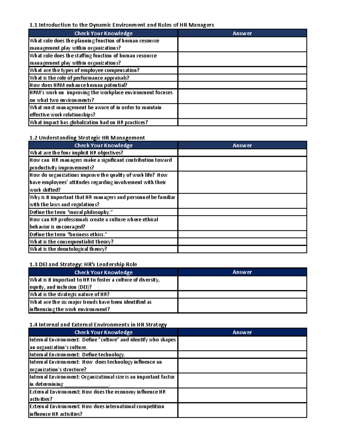 D351 Study Guide 2025: HR Management & Strategic Roles Overview - Studocu