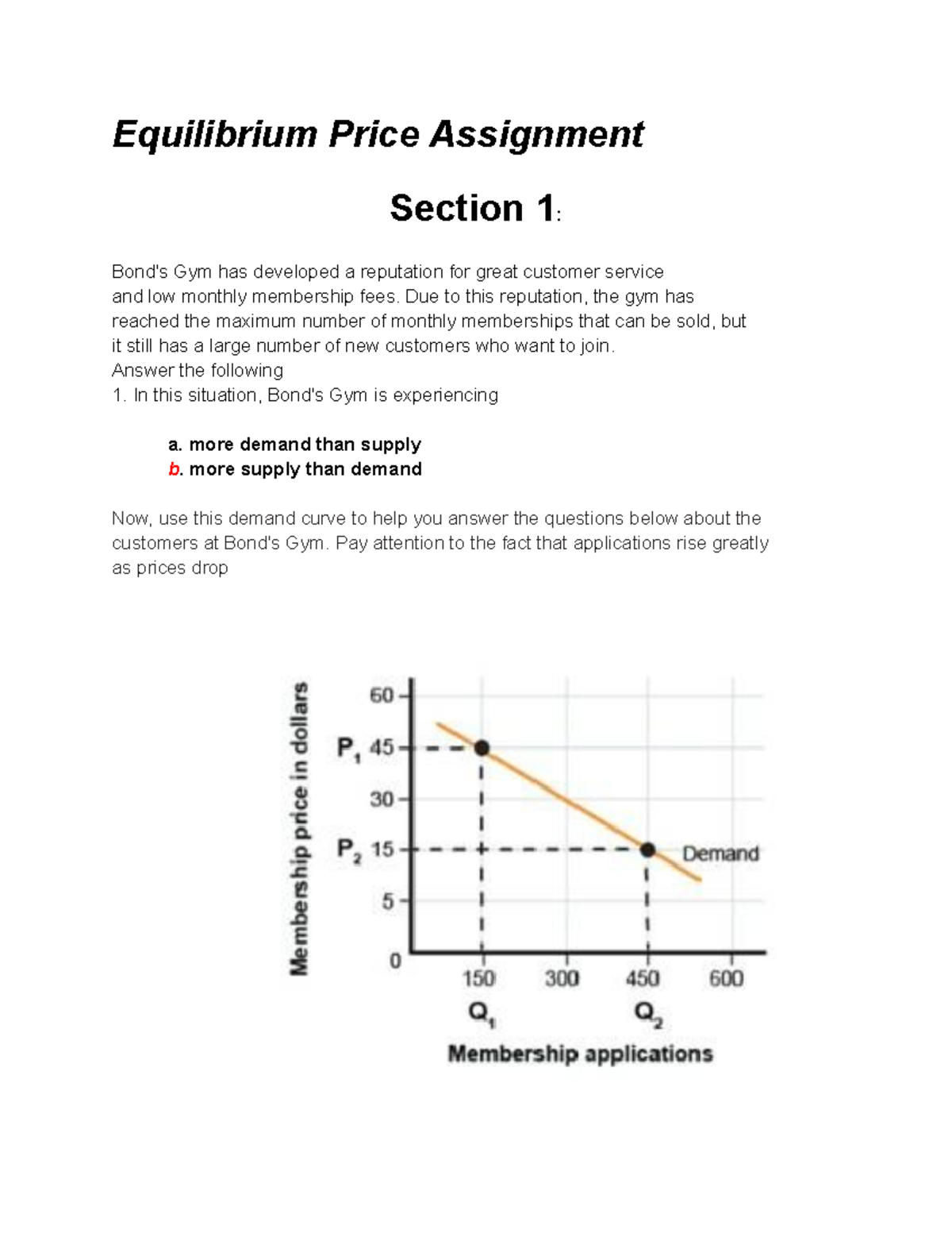 ECN 101: Elasticity and Incentives in Market Equilibrium Analysis - Studocu