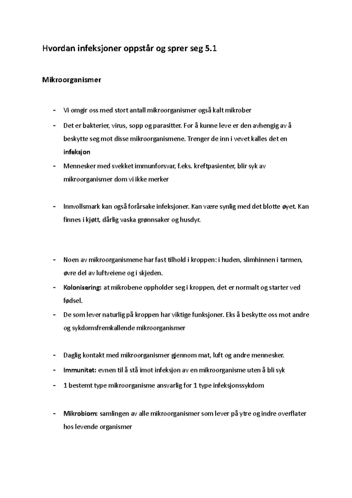Mikroorganismer og Immunsystem: Hvordan Infeksjoner Oppstår og ...