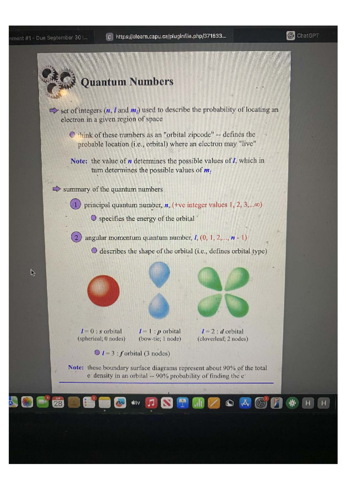 Final Exam Study Guide for XX101: Quantum Numbers Explained - Studocu