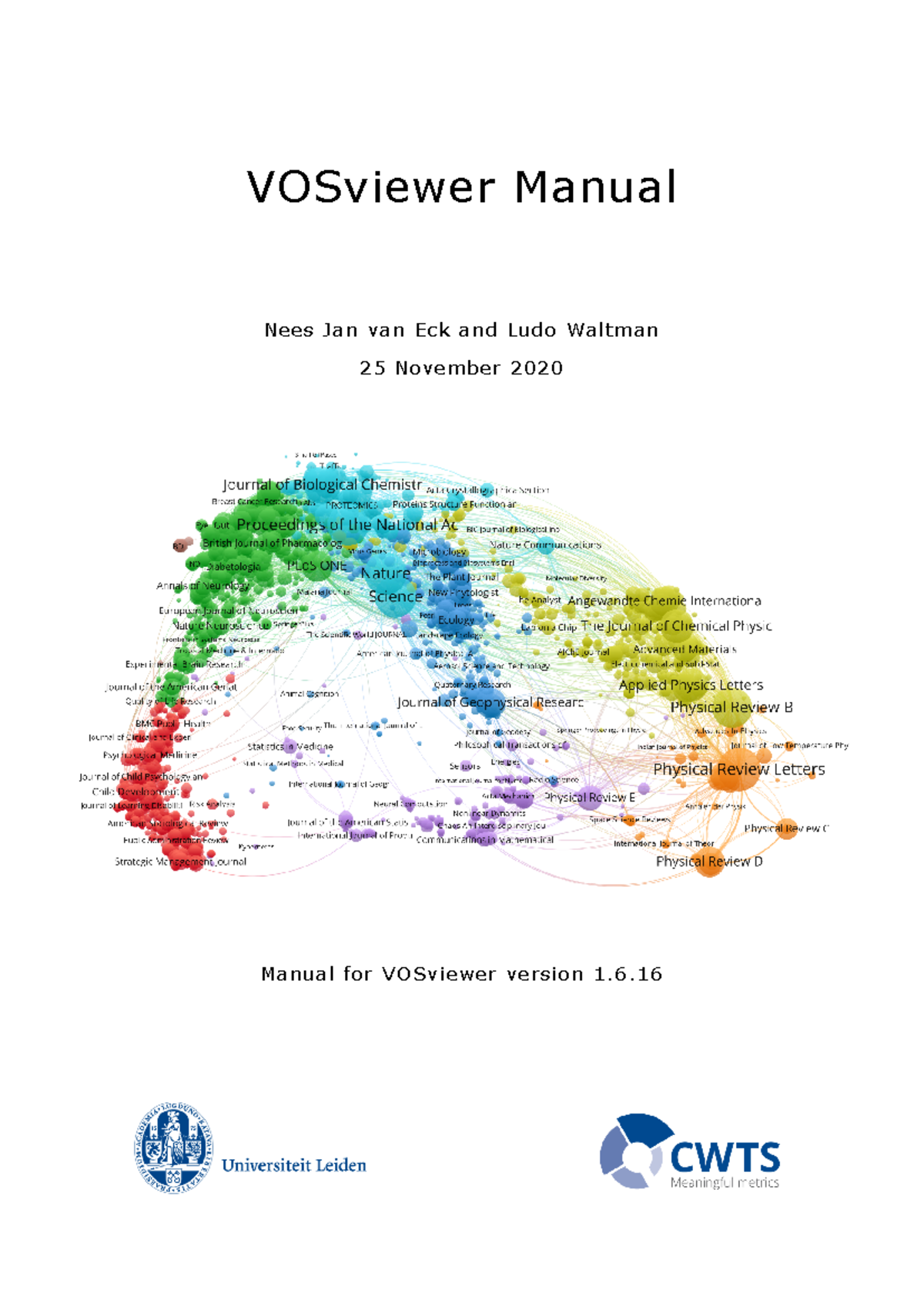 VOSviewer Manual (Version 1.6) - A Comprehensive Guide - Studocu