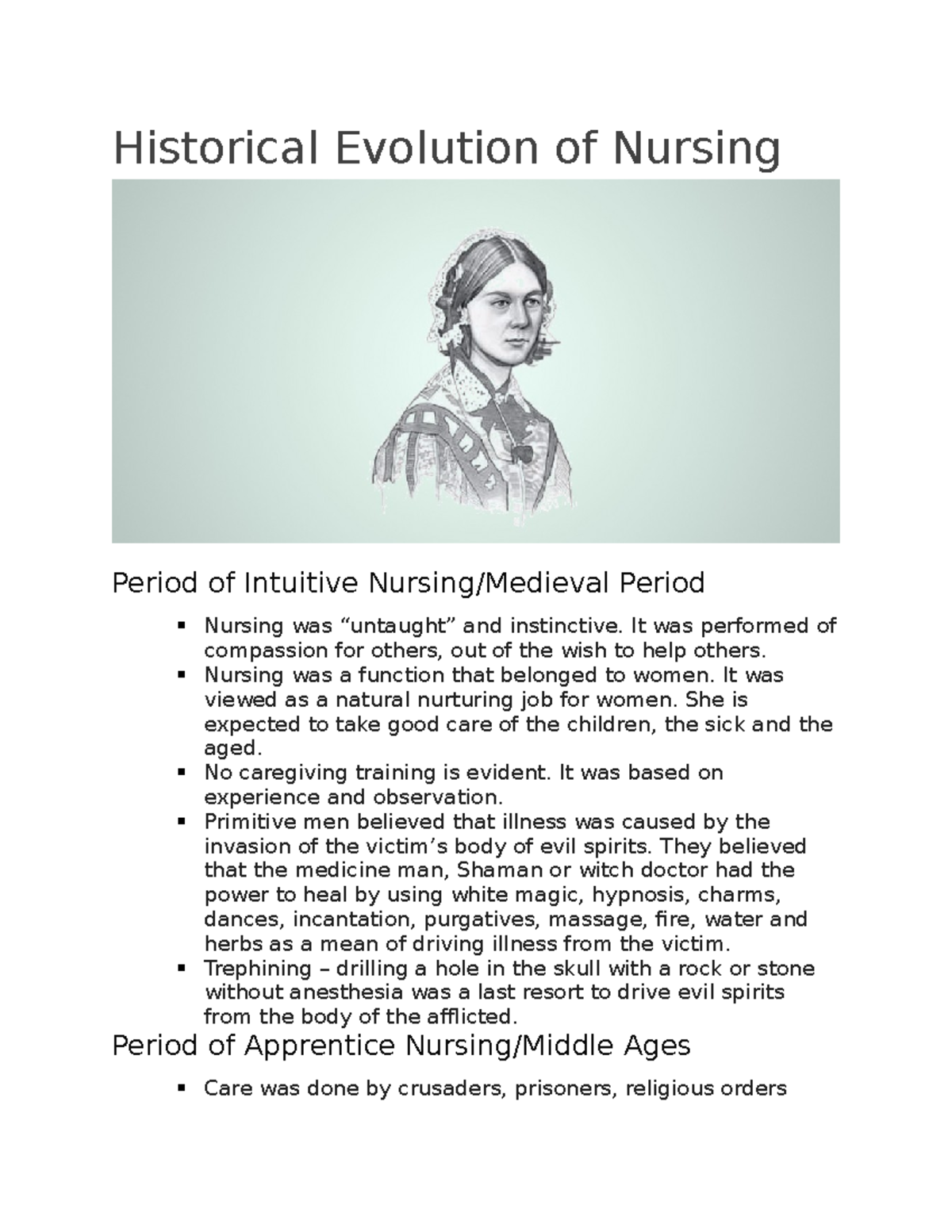Historical Evolution of Nursing, Philipippines - Historical Evolution ...