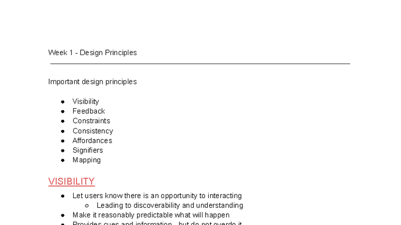 Fundamentals of Interaction Design - Lecture 1 (AUT 2025) - Studocu