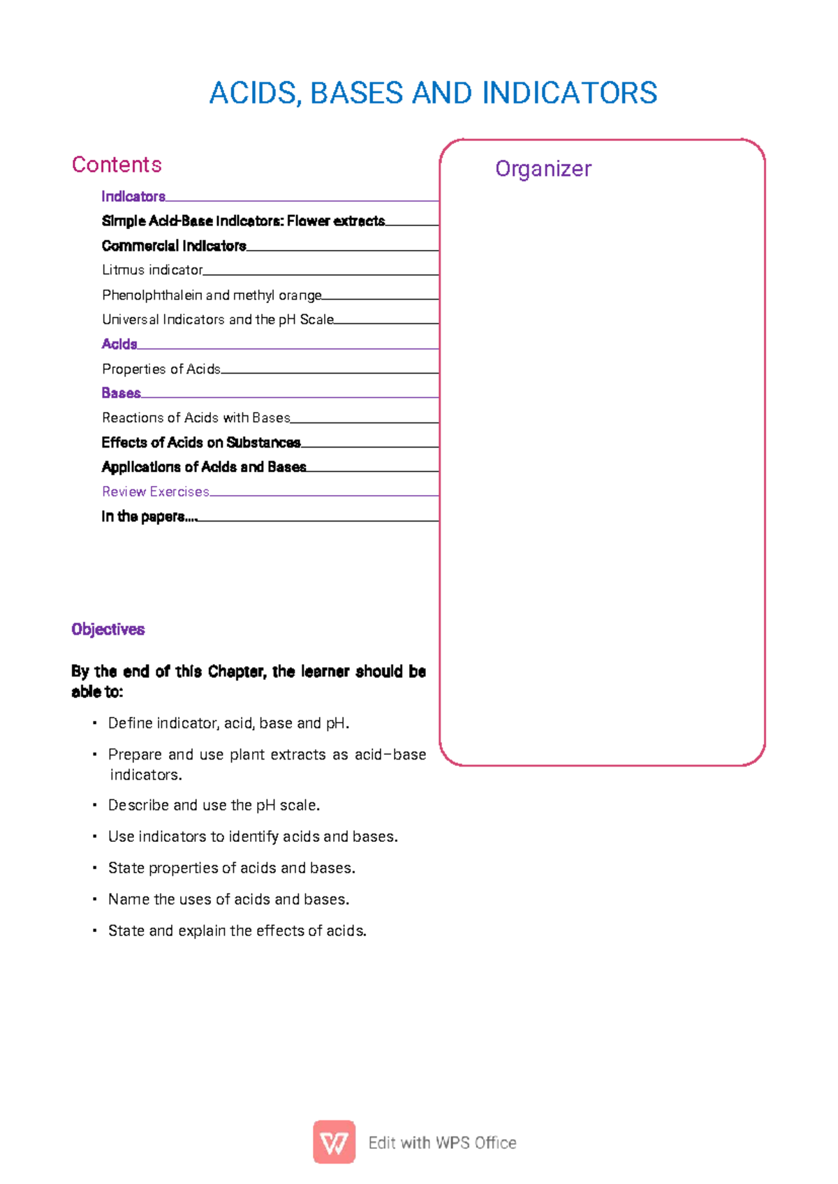 1.3 Acids, Bases, and Indicators - A Comprehensive Guide - Studocu