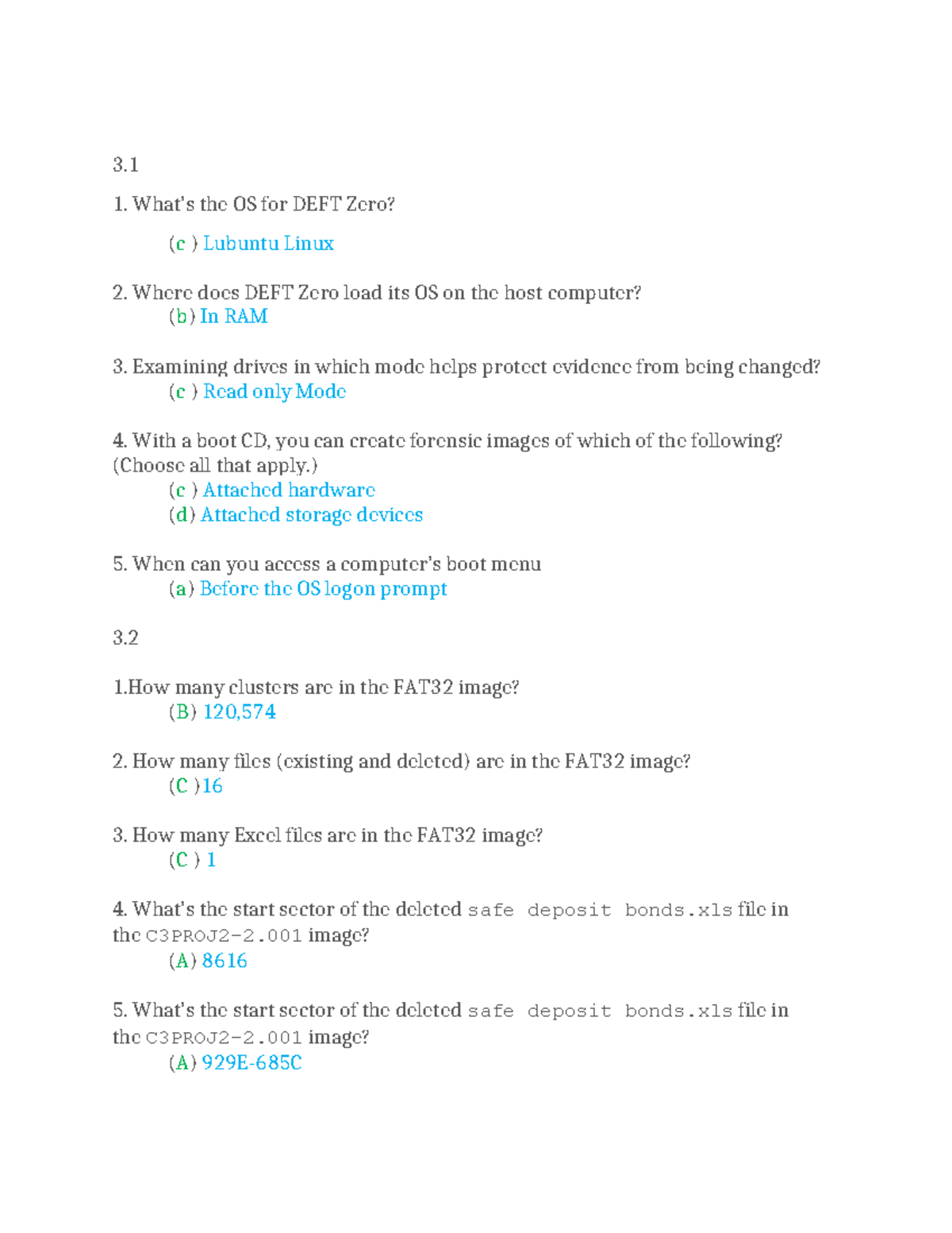 LAB 3 CNET 239 - Forensic Analysis of DEFT Zero OS - Studocu