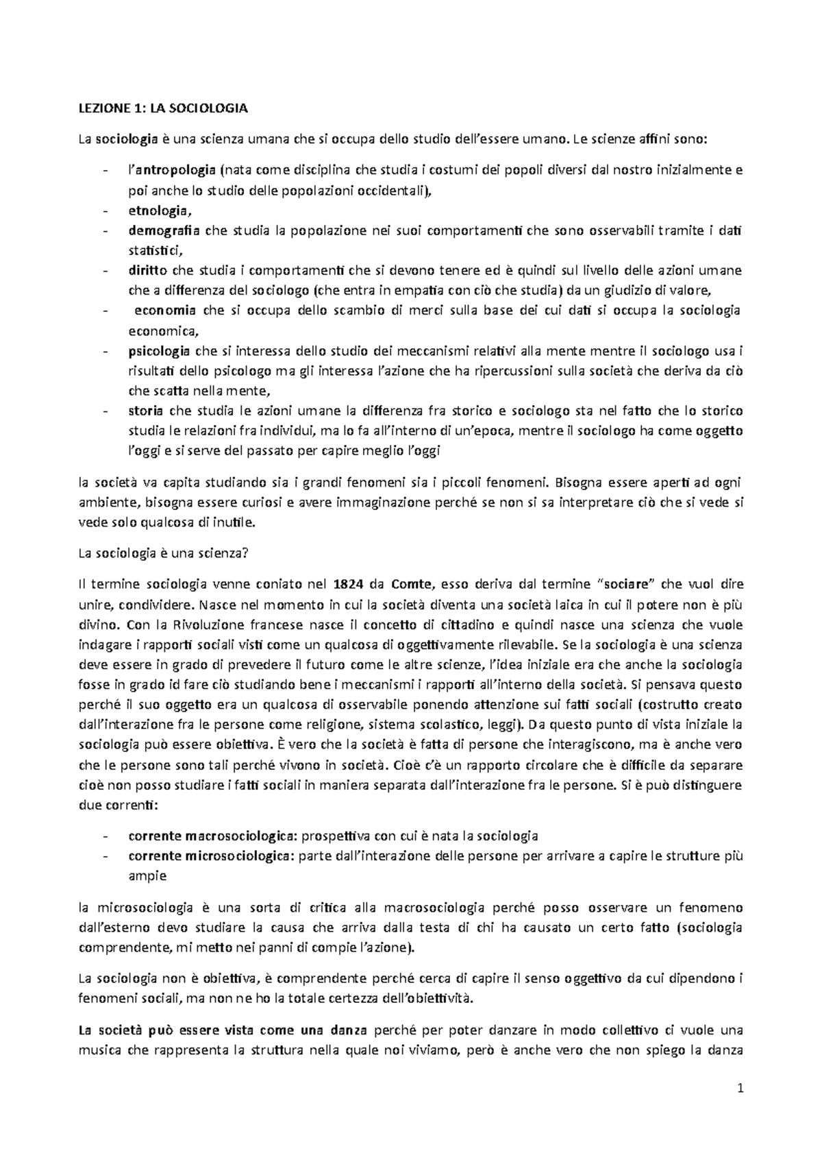 Lezione sociologia del cambiamento nell'era digitale - LEZIONE 1: LA ...
