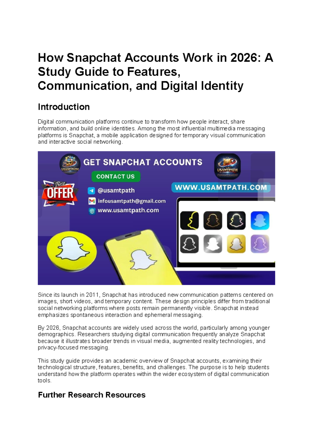 Snapchat Accounts in 2026: Features, Communication & Digital Identity ...