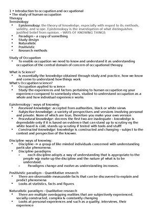 Occupational Therapy Practice Framework -Domain and Process- Fourth ...
