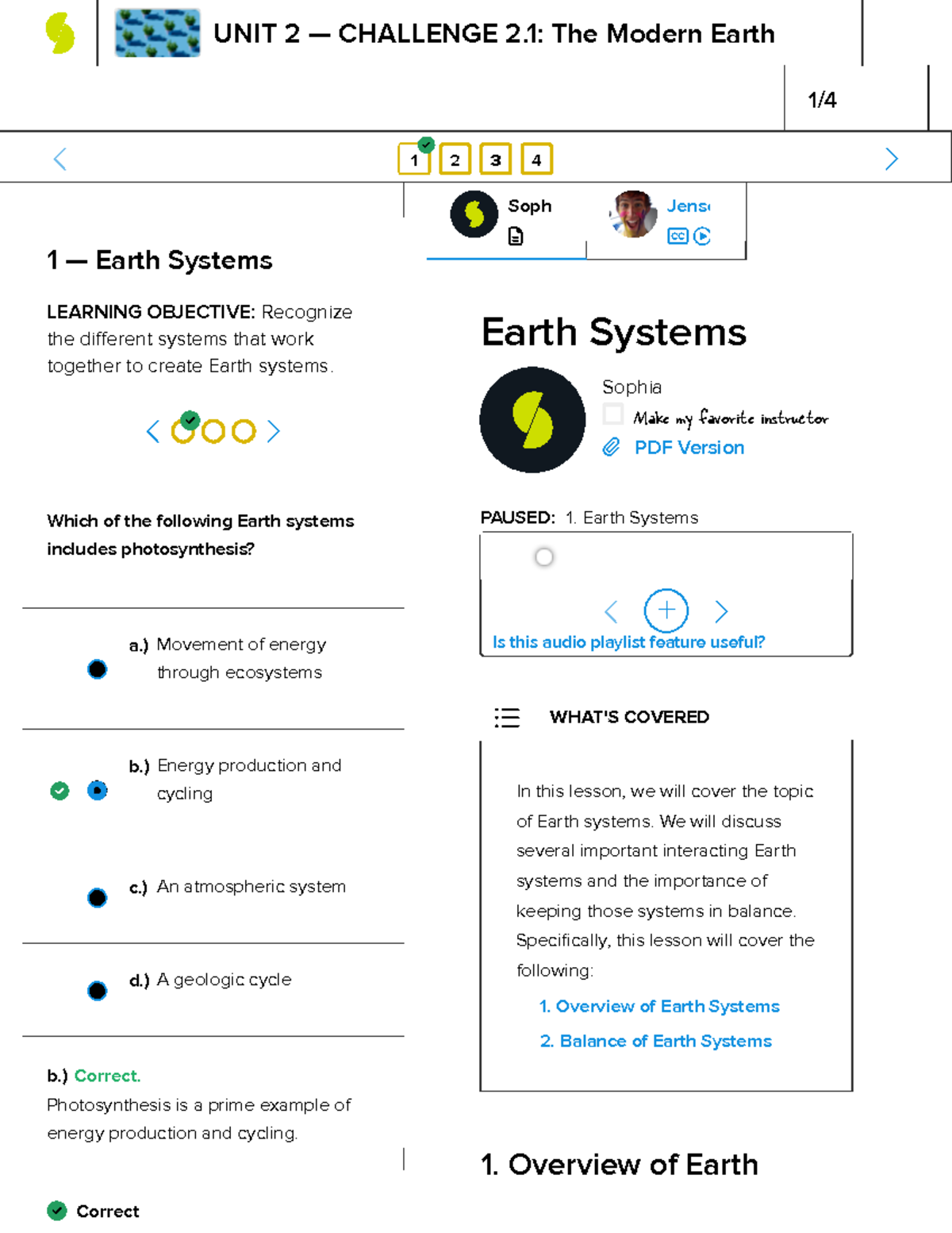 Challenge 2.1: Understanding Earth Systems in Environmental Science ...