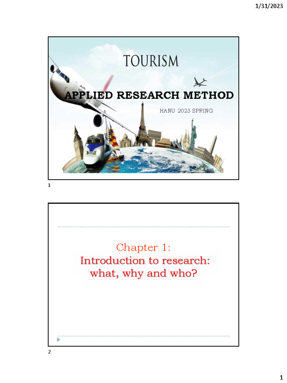 APPLIED RESEARCH METHOD (ARM L1a) - Chapter 1: Intro to Research - Studocu
