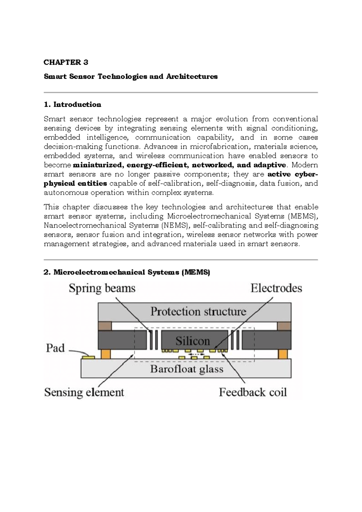 Chapter 3 - Smart Sensor Technologies and Architectures (7th Sem Notes ...