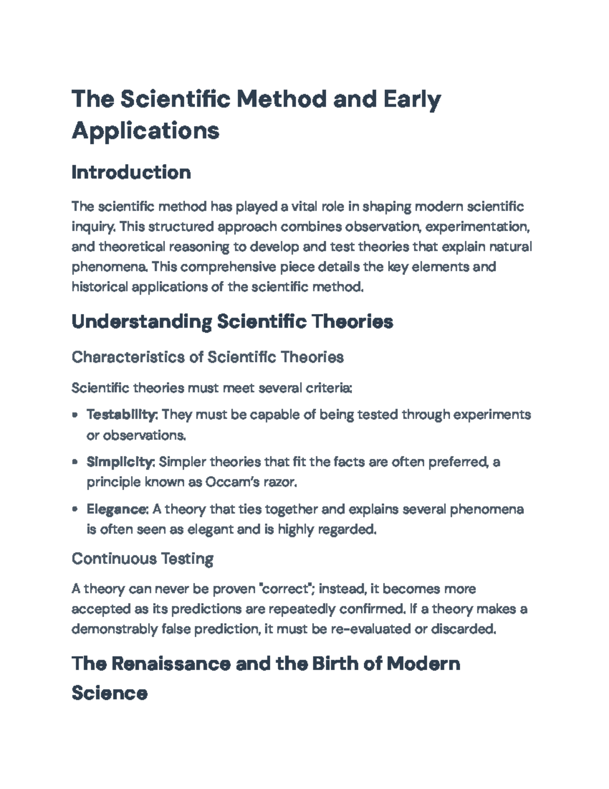 The Scientific Method: Historical Overview and Applications in Science ...