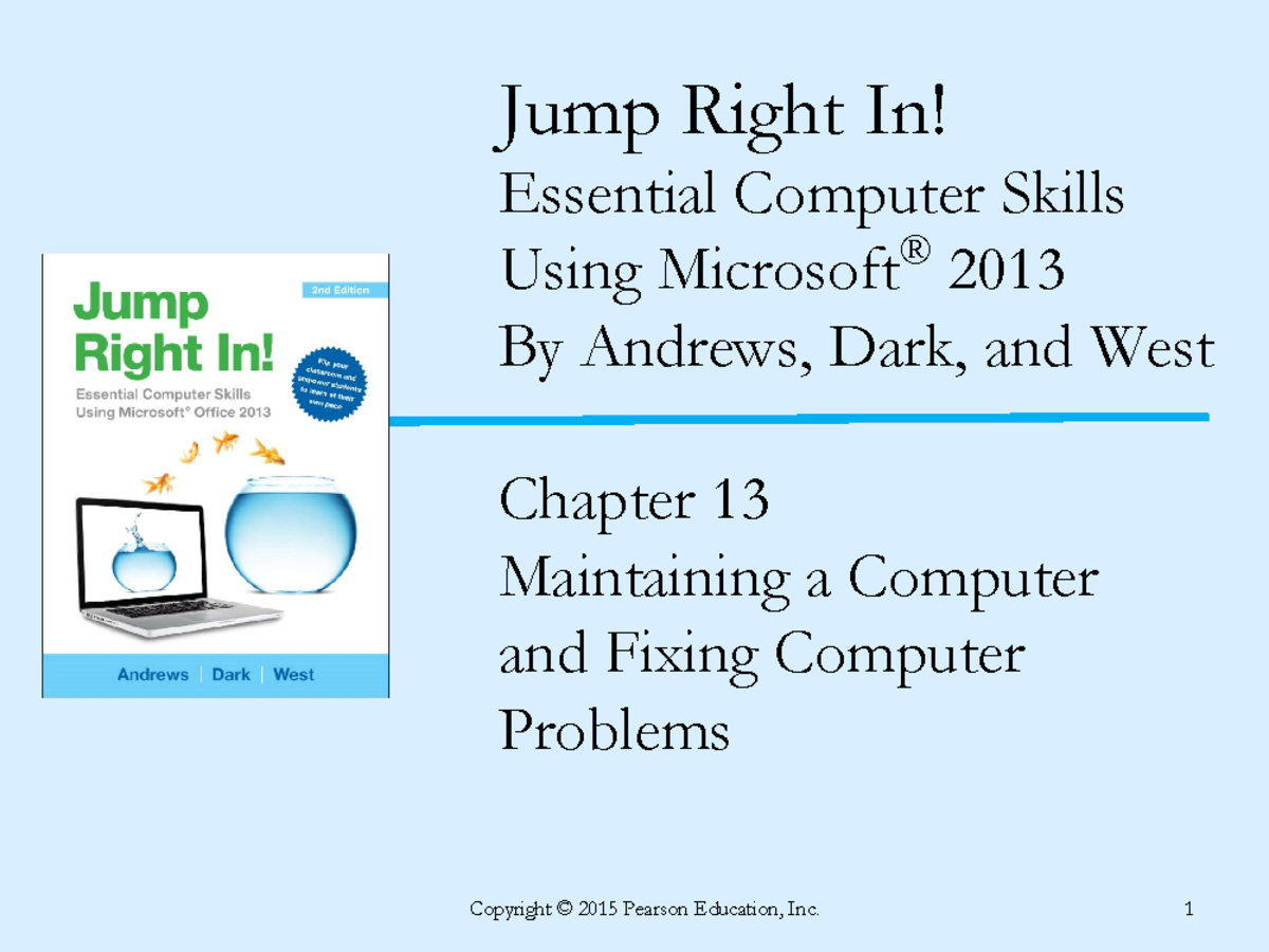 Lecture notes, lecture 13 and 14 - Maintaining a computer and fixing ...