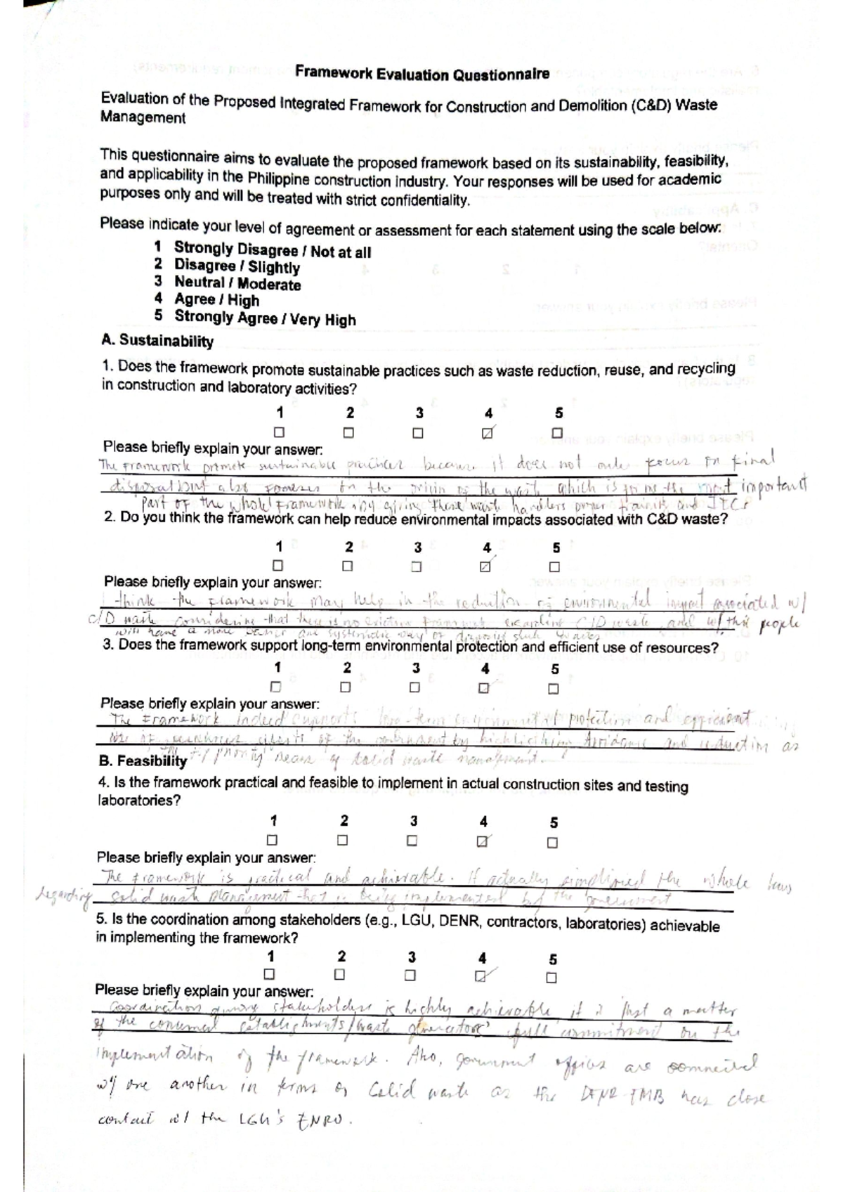 DENR - DFSFS: Evaluation Questionnaire for Construction Waste ...