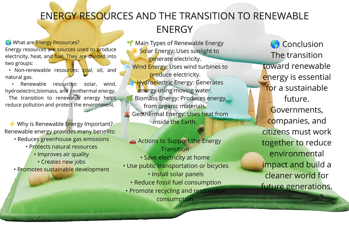 ENERGY RESOURCES & RENEWABLE ENERGY TRANSITION: A GUIDE - Studocu