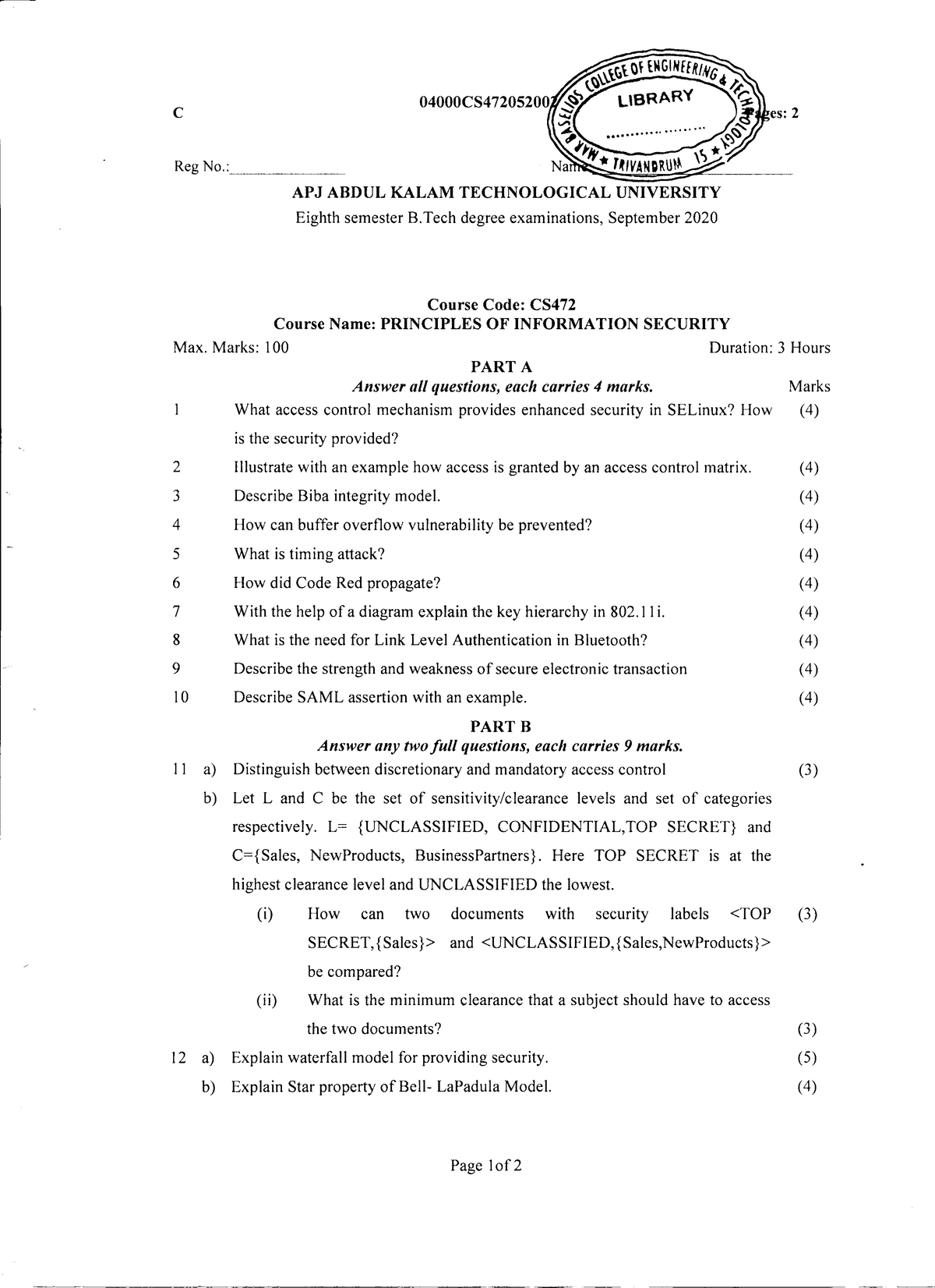 Cs472-b - Past Year Exam Questions and Answers Guide - Studocu