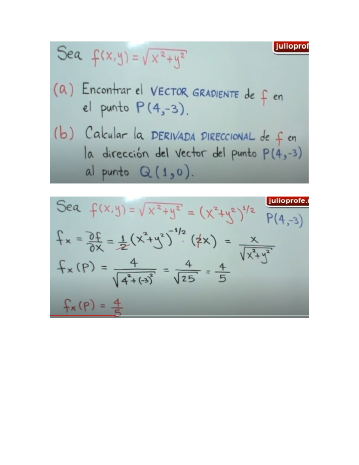 Ejercicio Vector Gradiente y Derivada Direccional - Calculo avanzado para ingenieria - Studocu