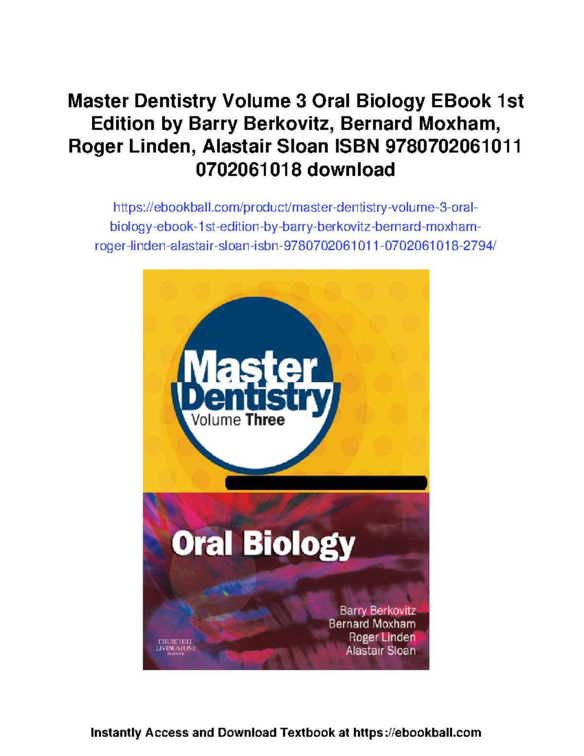 Master dentistry volume 3: Oral biology and anatomy notes - Studocu