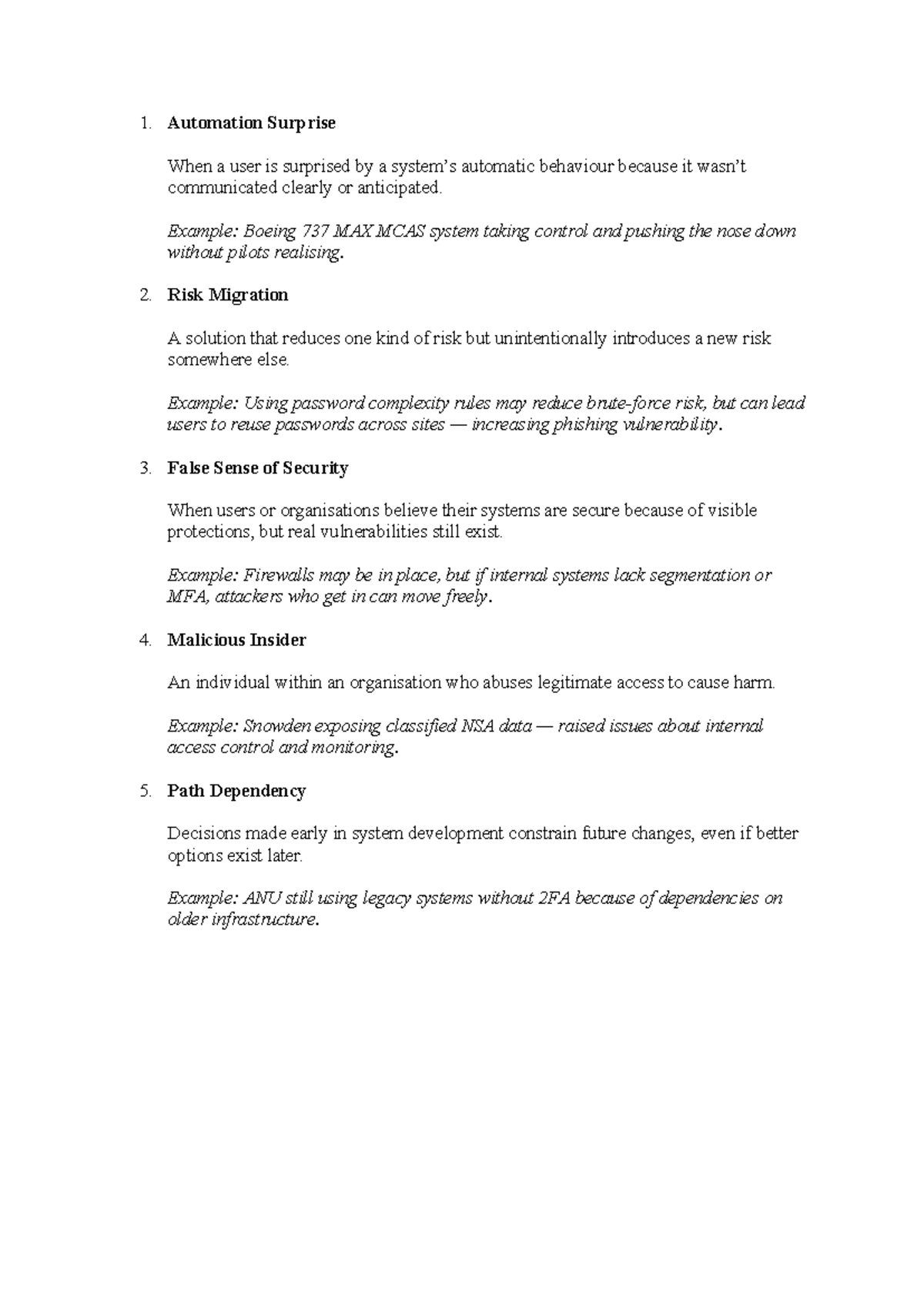 Exam Cheat Sheet - Study Notes for Cybersecurity (CS101) - Studocu