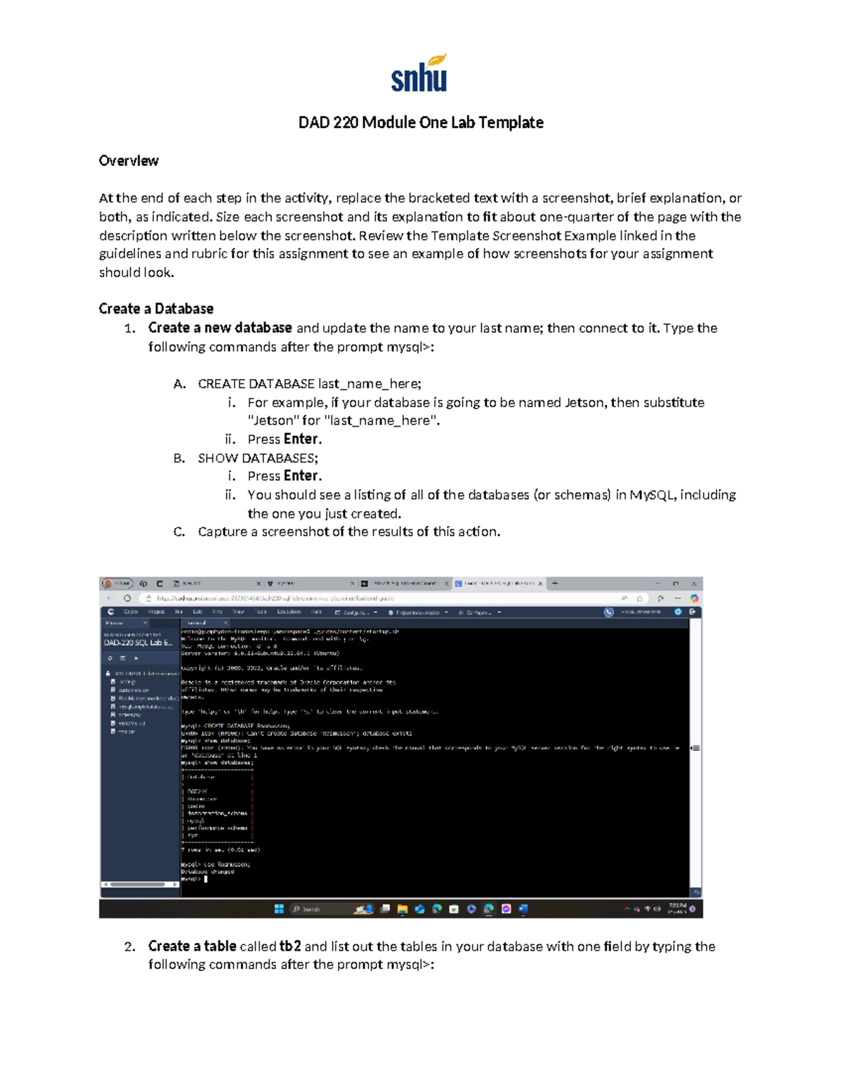 DAD 220 Module one Lab Codio - DAD 220 Module One Lab Template Overview ...