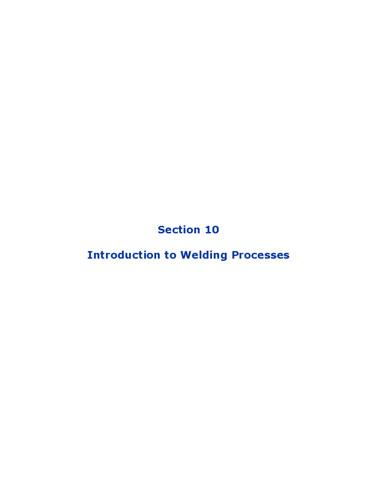 Section 10 - Introduction to Welding Processes: MAG Welding Insights ...