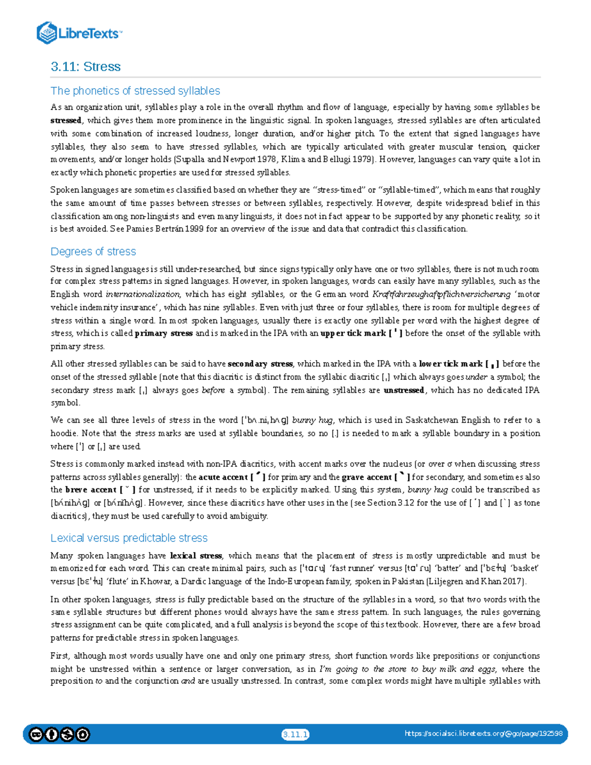 Stress Patterns in Spoken and Signed Languages: A Linguistic Overview ...