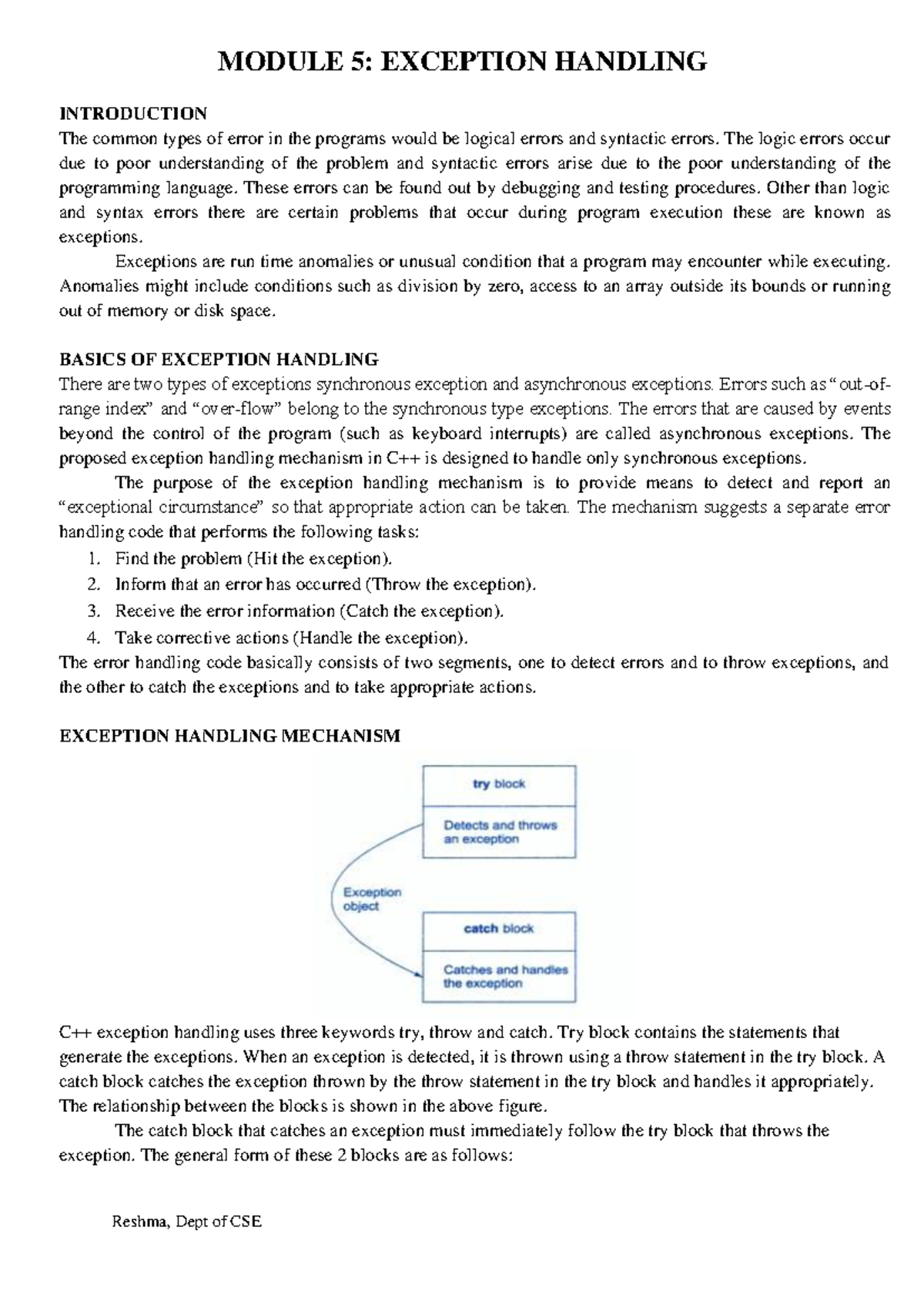1718177452902-Module 5 Exception-Handling Lecture-Notes-17181774532320 ...