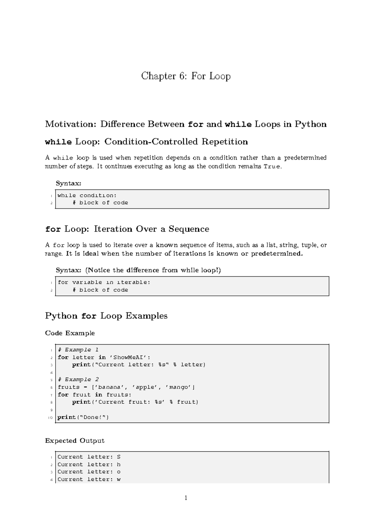 ENGR102 Final Exam Prep: Mastering For vs. While Loops in Python - Studocu