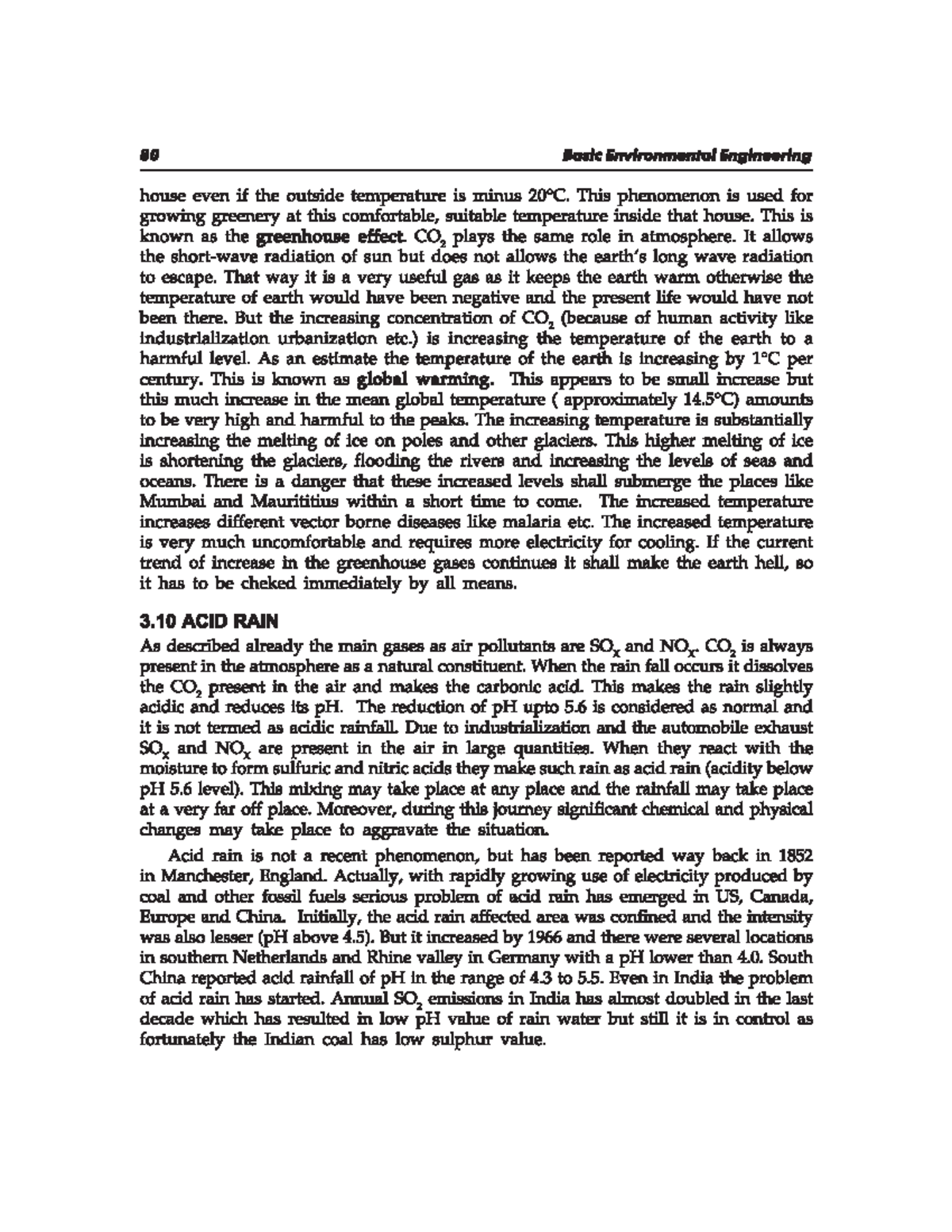 ACID RAIN - Engg - 80 Basic Environmental Engineering house even if the ...