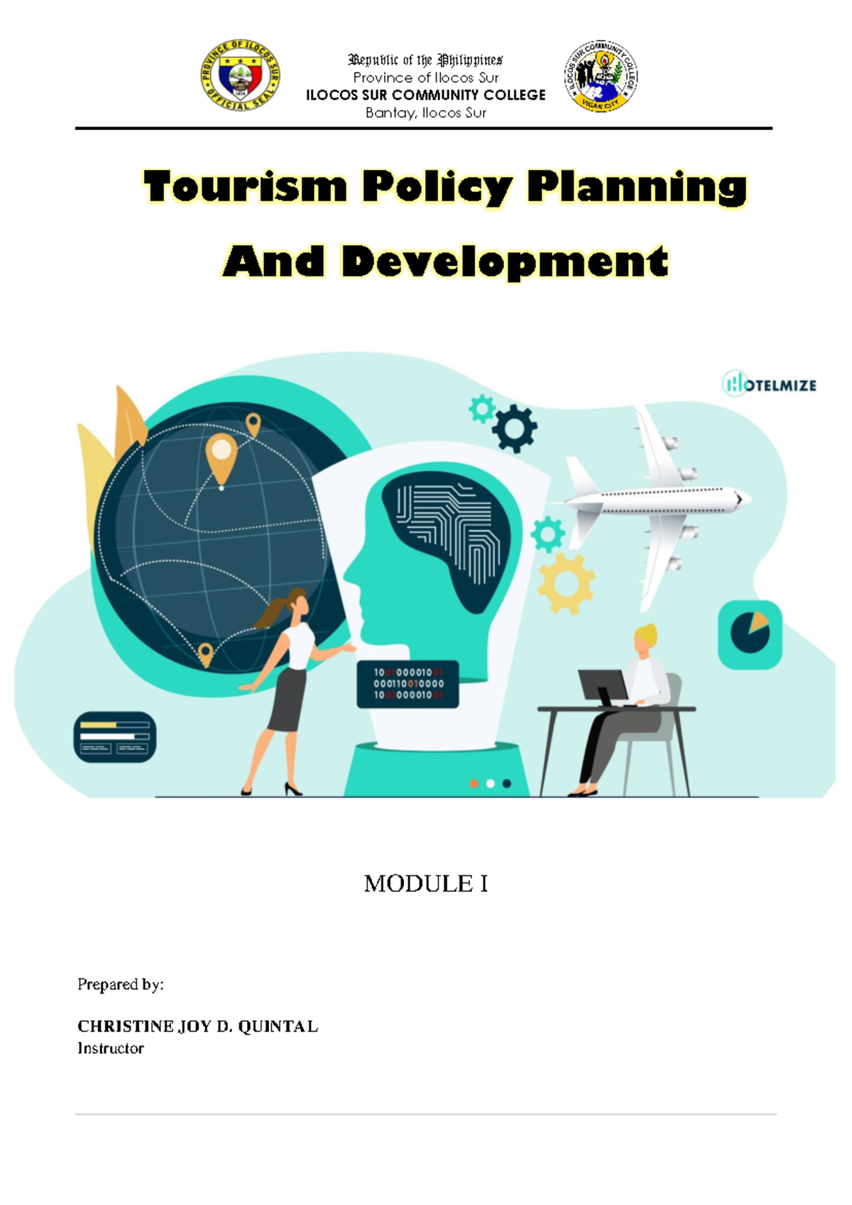 AOM 101: Module on Tourism Policy Planning and Development - Studocu