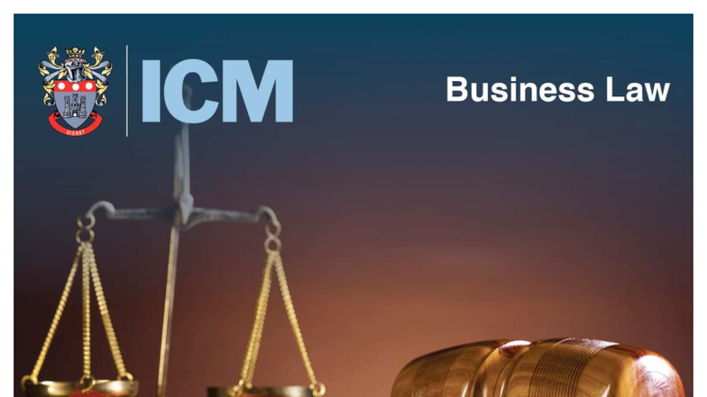 Business Law 1 Study Aid - Key Concepts and Case Summaries - Studocu