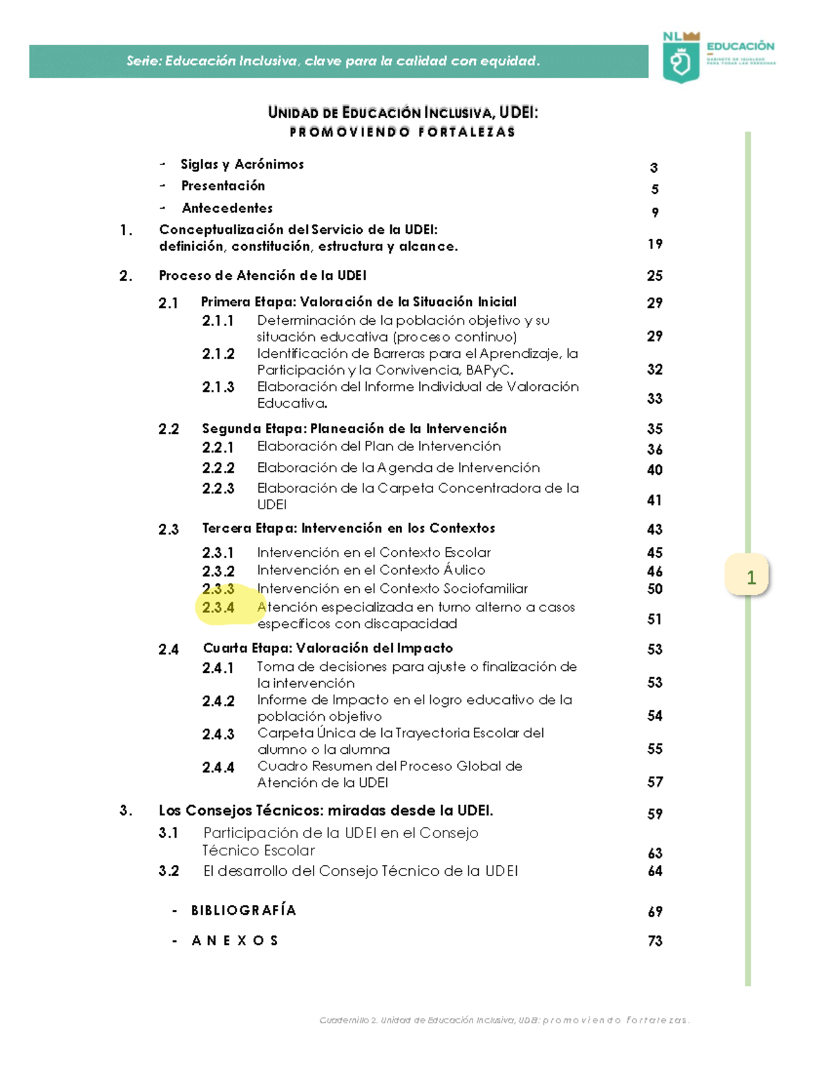 Cuadernillo 2 UDEI: Promoviendo Fortalezas en Educación Inclusiva - Studocu