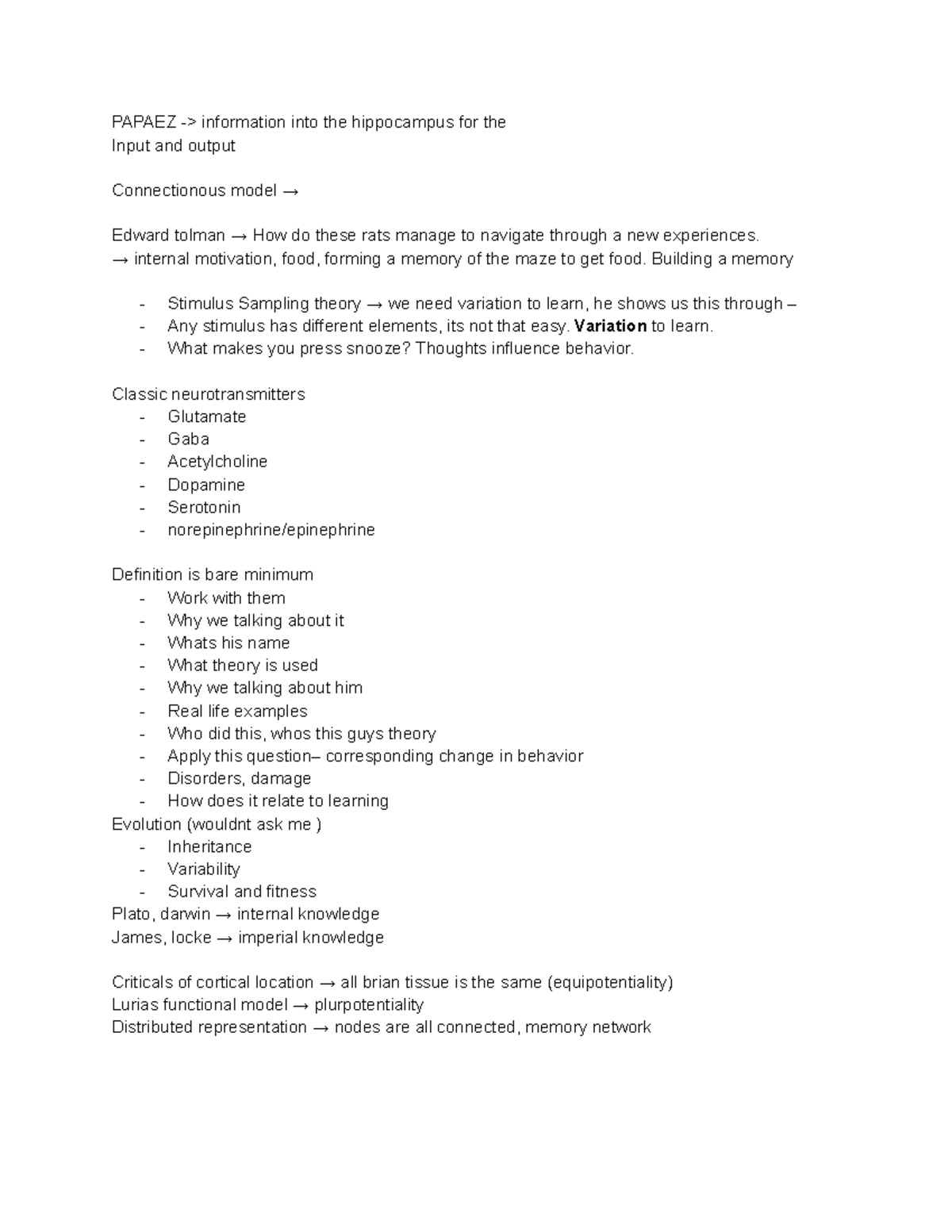 Neuroscience and Learning: Key Brain Regions and Functions (PSY101 ...