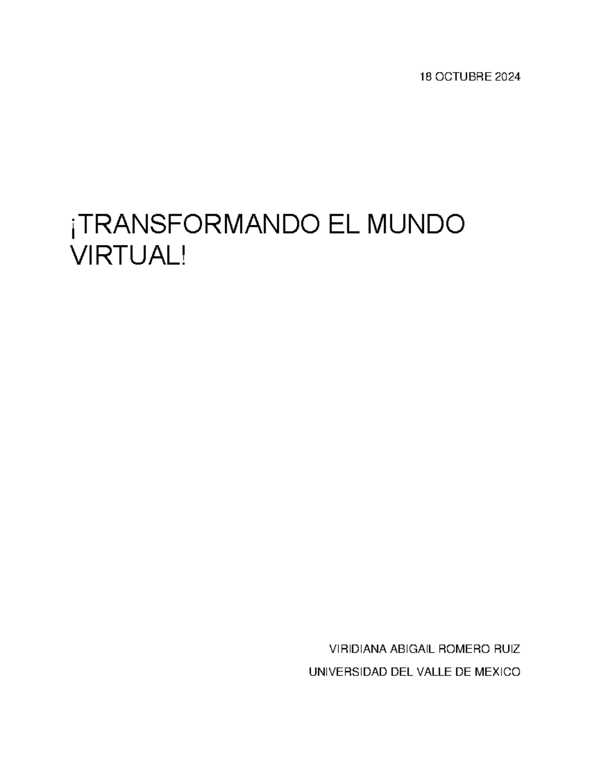185 Octubre 2024 - este document - 18 OCTUBRE 2024 ¡TRANSFORMANDO EL ...
