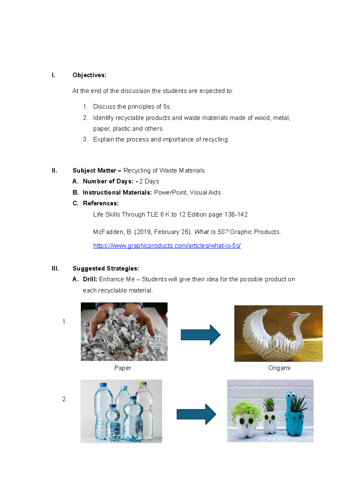 Recycling of Waste Materials: Strategies and Principles of 5S - Studocu
