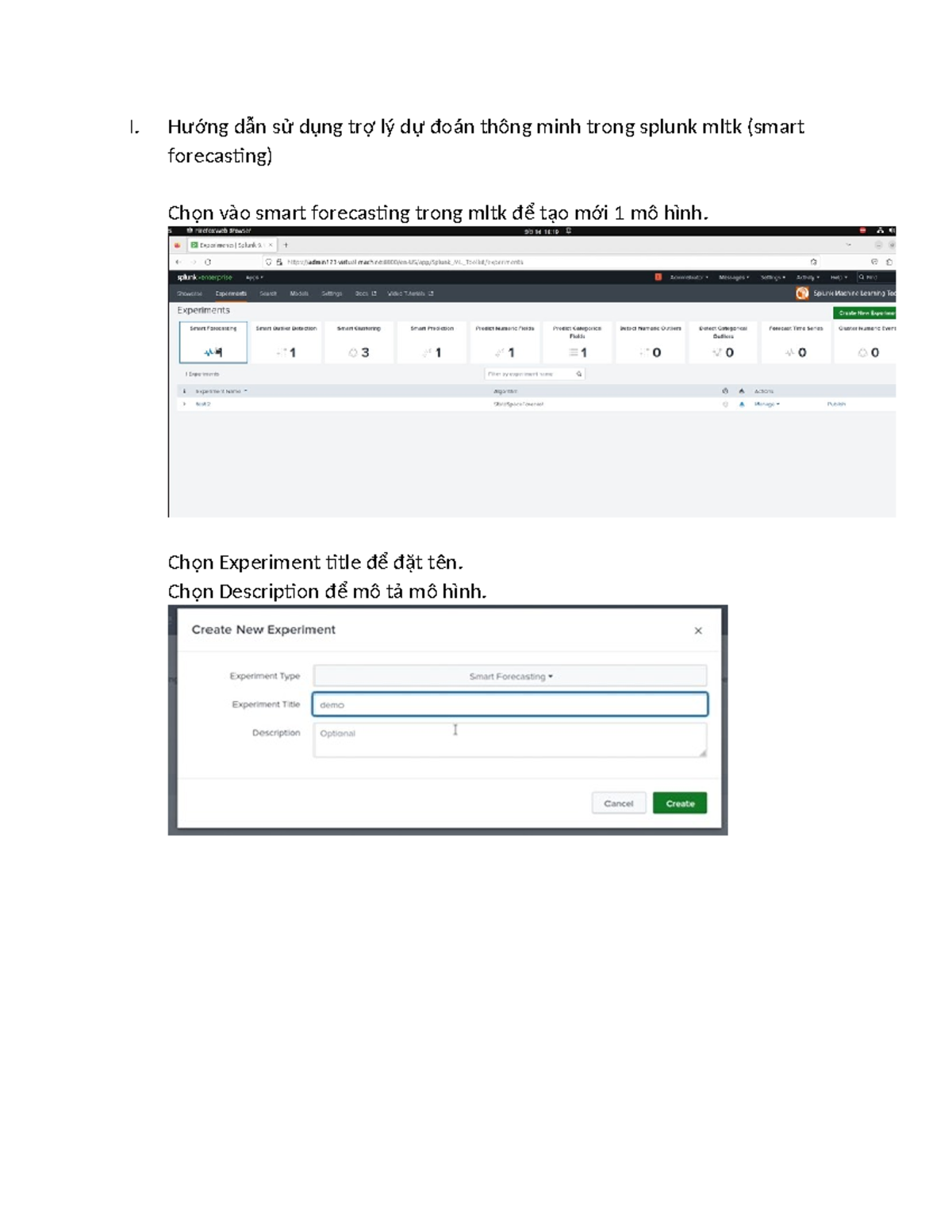 Hướng dẫn Sử Dụng Smart Forecasting trong Splunk MLTK - Studocu