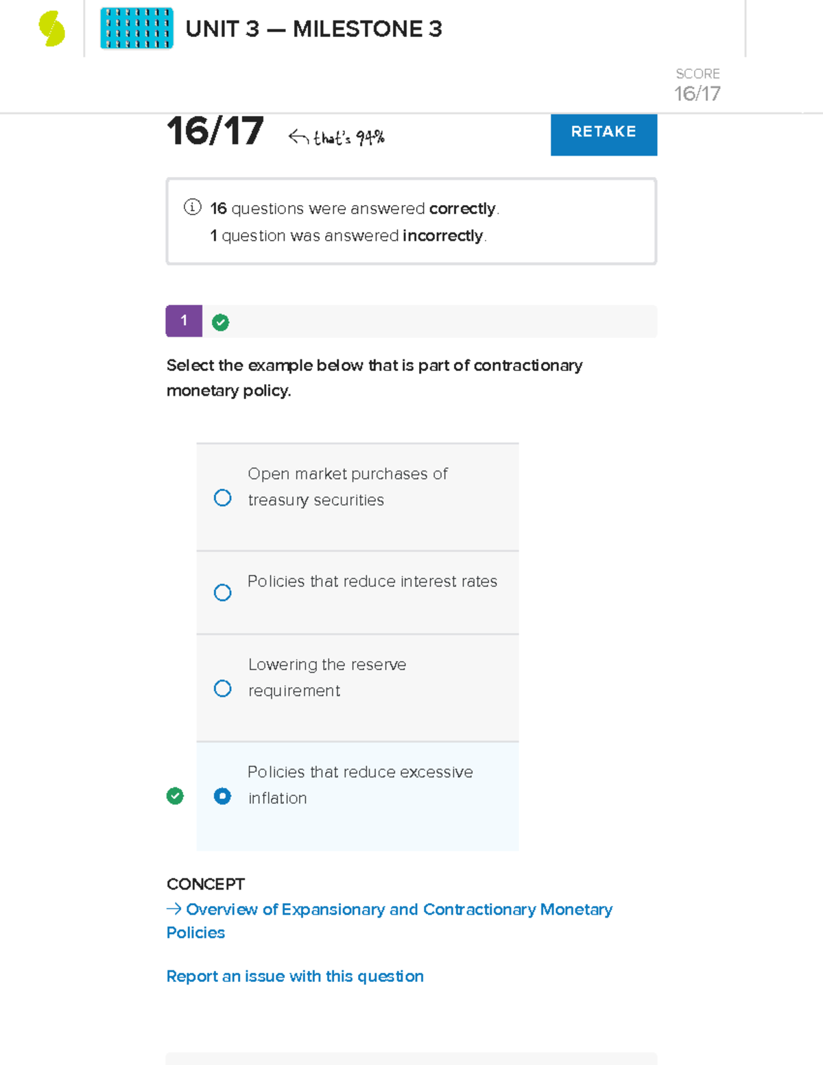 Unit 3 Milestone 3: Understanding Monetary Policy Concepts - Studocu