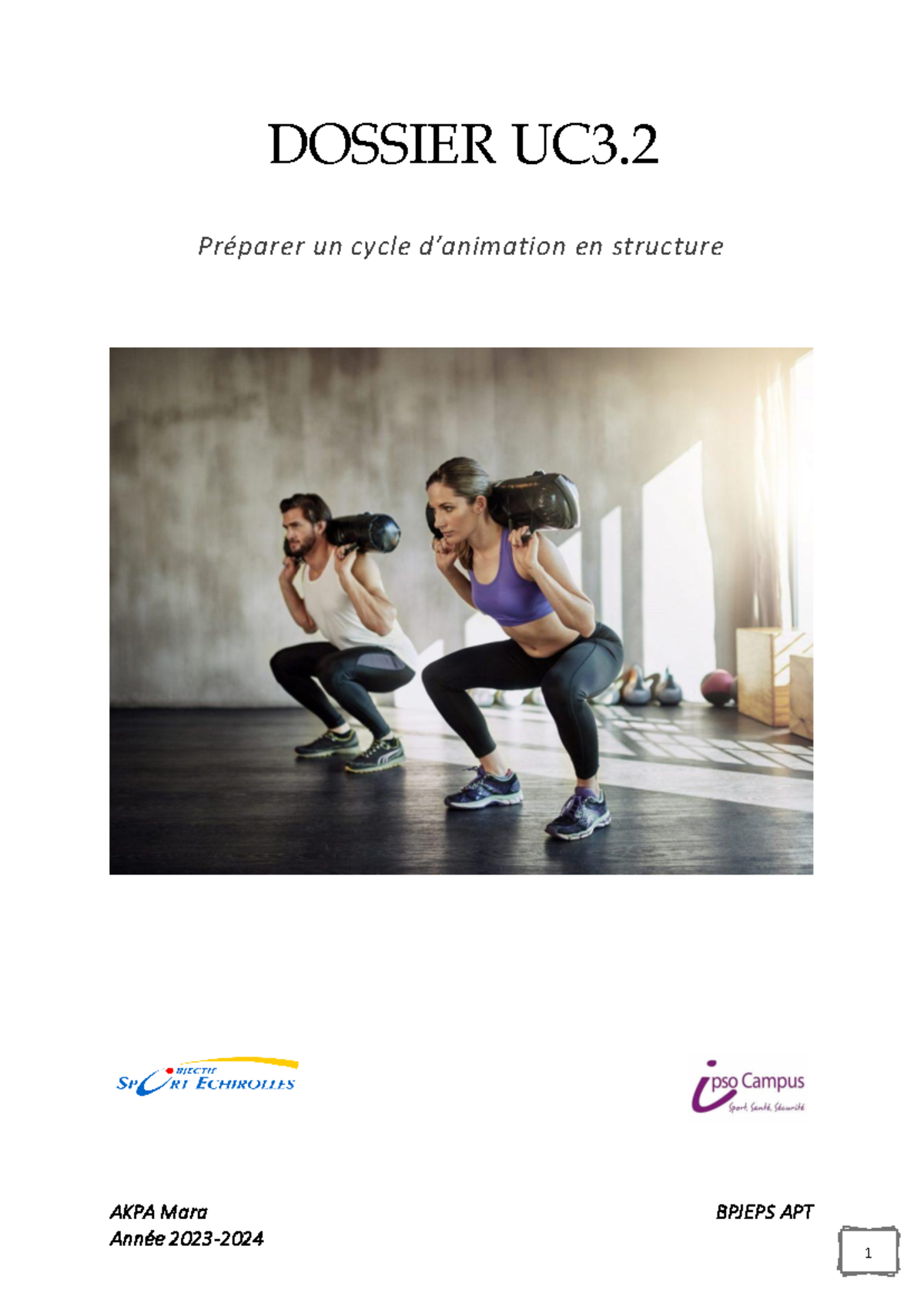 BPJEPS APT - Cycle d'Animation en Musculation et Renforcement 2023-2024 ...