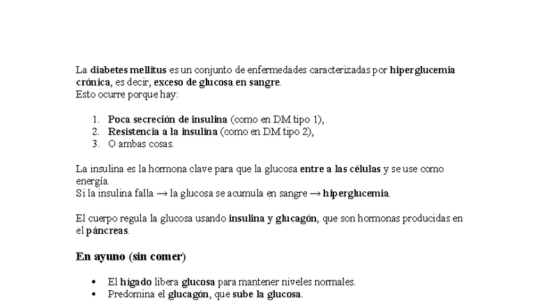 HIPOGLICEMIANTES Y DIABETES MELLITUS: RESUMEN CLÍNICO Y FISIOLOGÍA ...