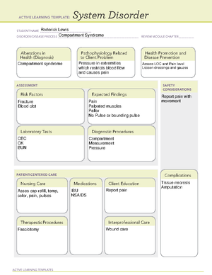 ATI templates Musculoskeletal - ACTIVE LEARNING TEMPLATE: System ...