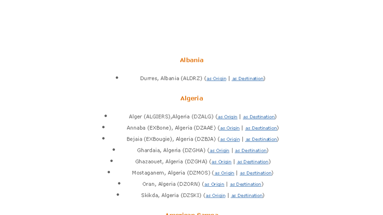 PORT Index Sea - Origin and Destination Ports Analysis (ALDRZ) - Studocu