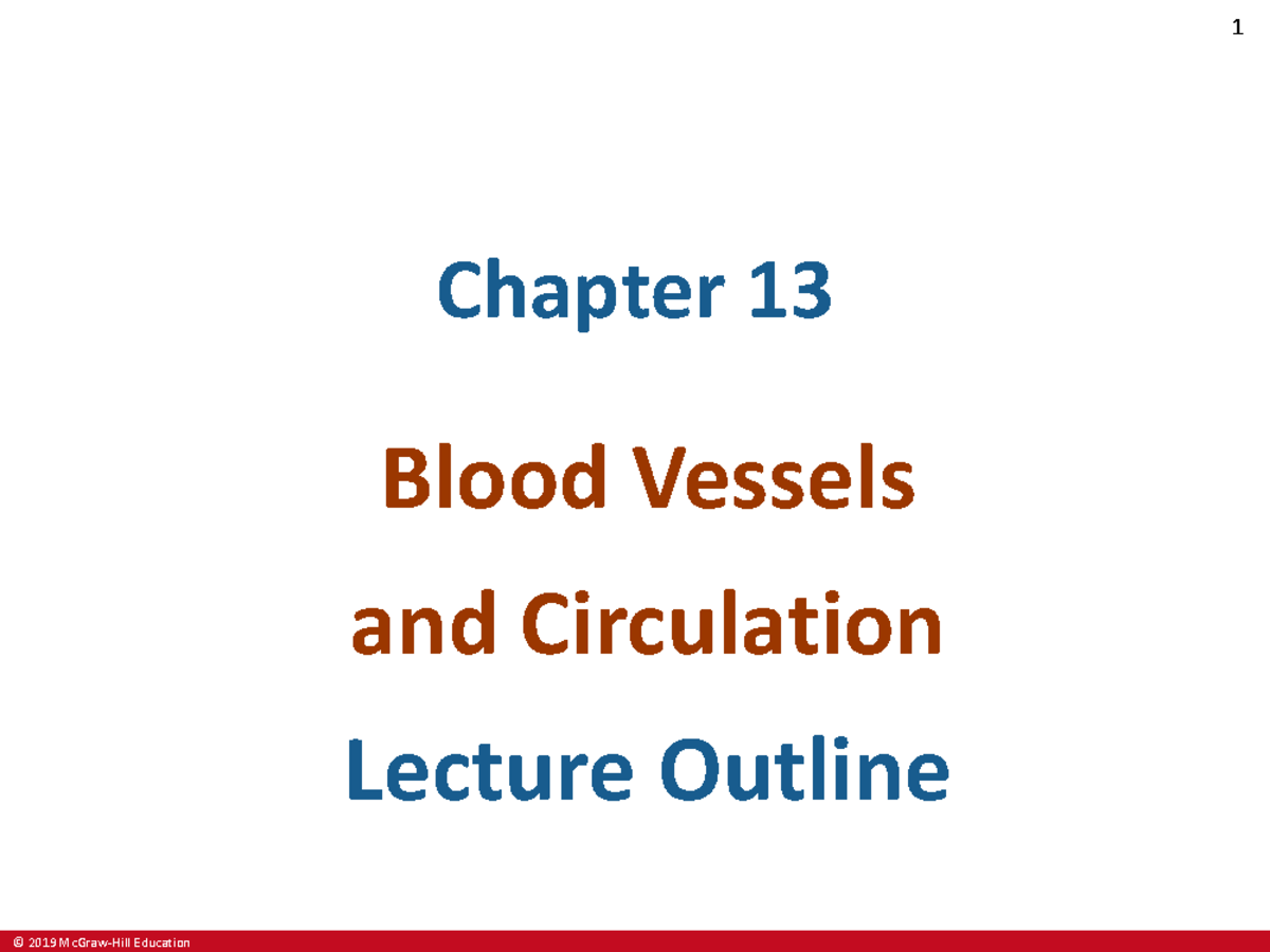 Blood Vessels and Circulation pdf - Chapter 13 Blood Vessels and ...