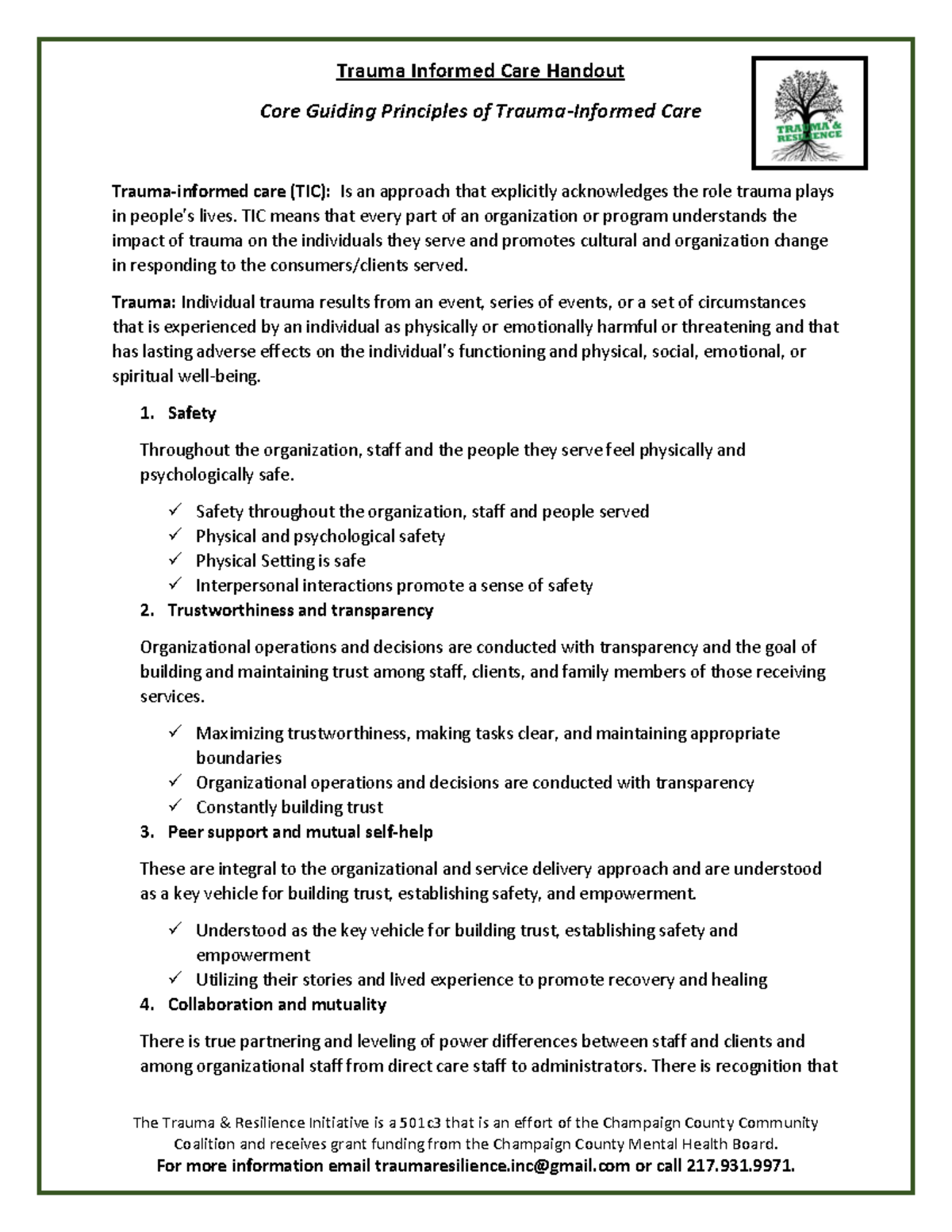 TIC 101: Essential Trauma-Informed Care Principles for Nursing Lectures ...