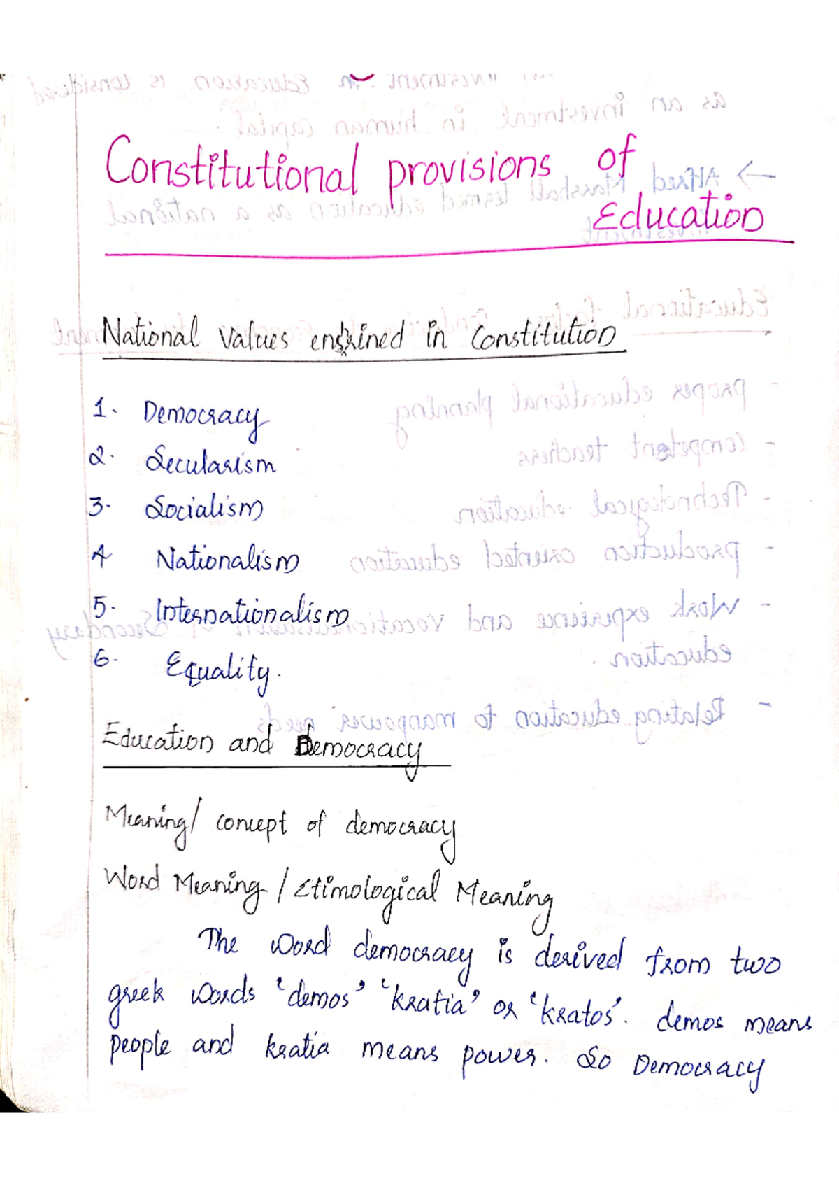 Constitutional Provisions of Education: Understanding Democracy and ...