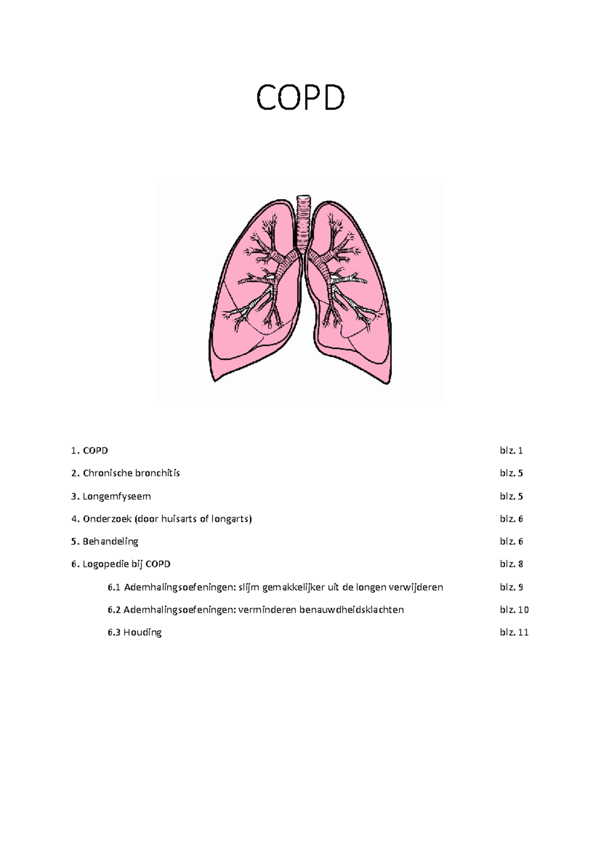 Logopedische Behandeling van COPD: Inzicht en Technieken - Studeersnel