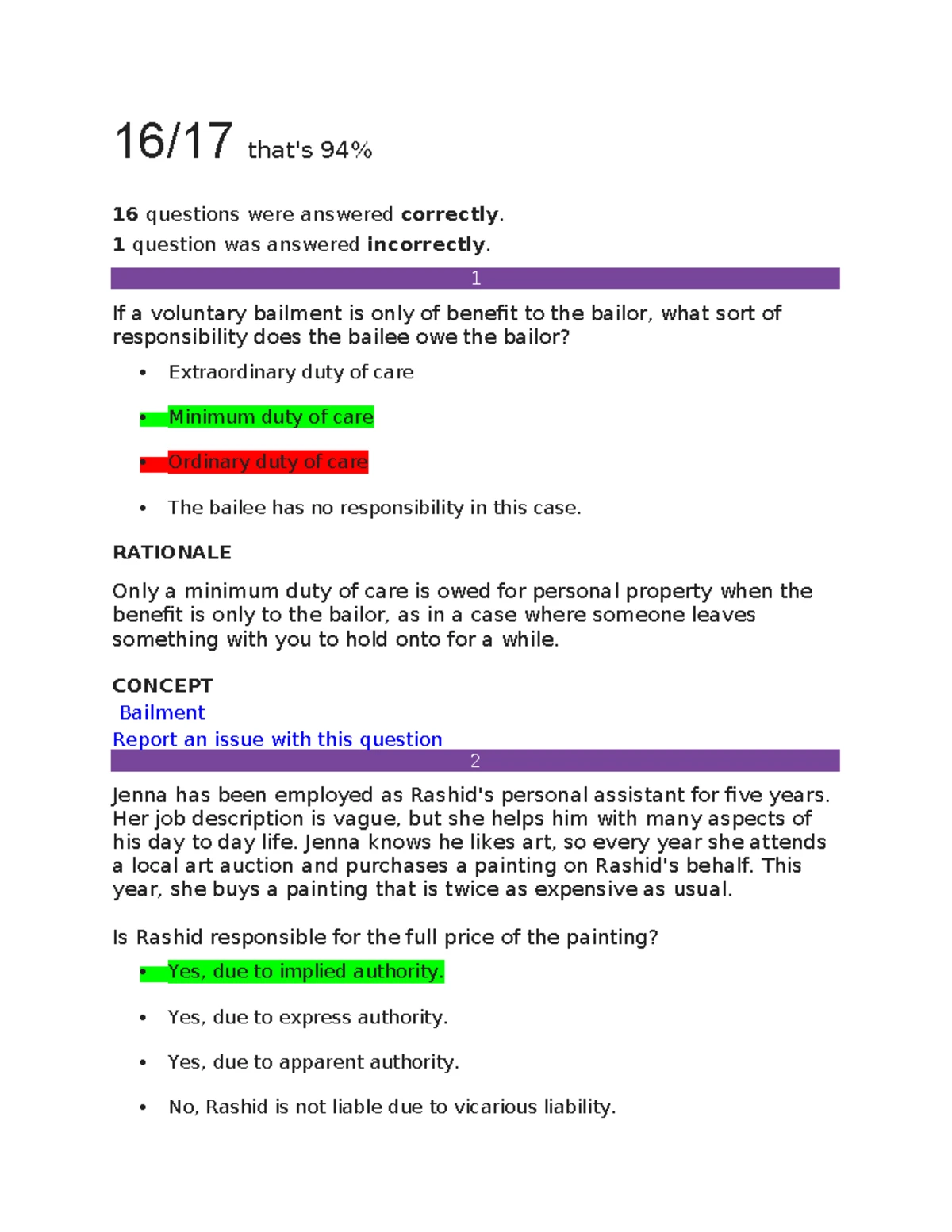 BUS 206 Business Law I Milestone 2 - Case Study Analyses and Insights ...