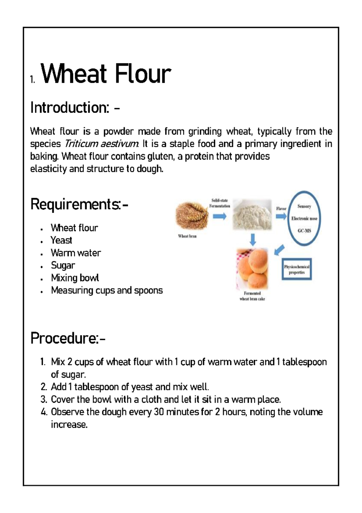 Comparative Study of Fermentation Rates: Wheat Flour & Juices - J2X ...